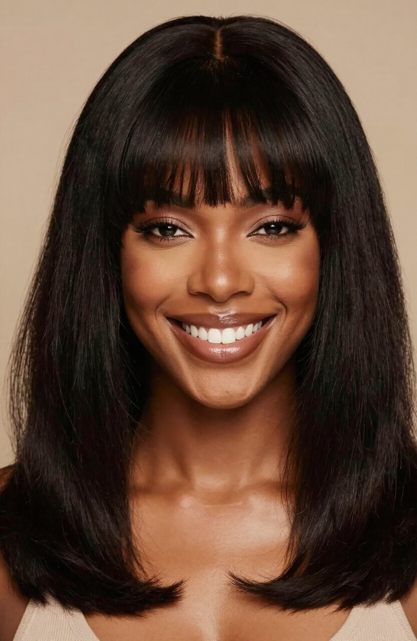 15 Curtain Bangs Hairstyles for Black Women – Trend Is Style