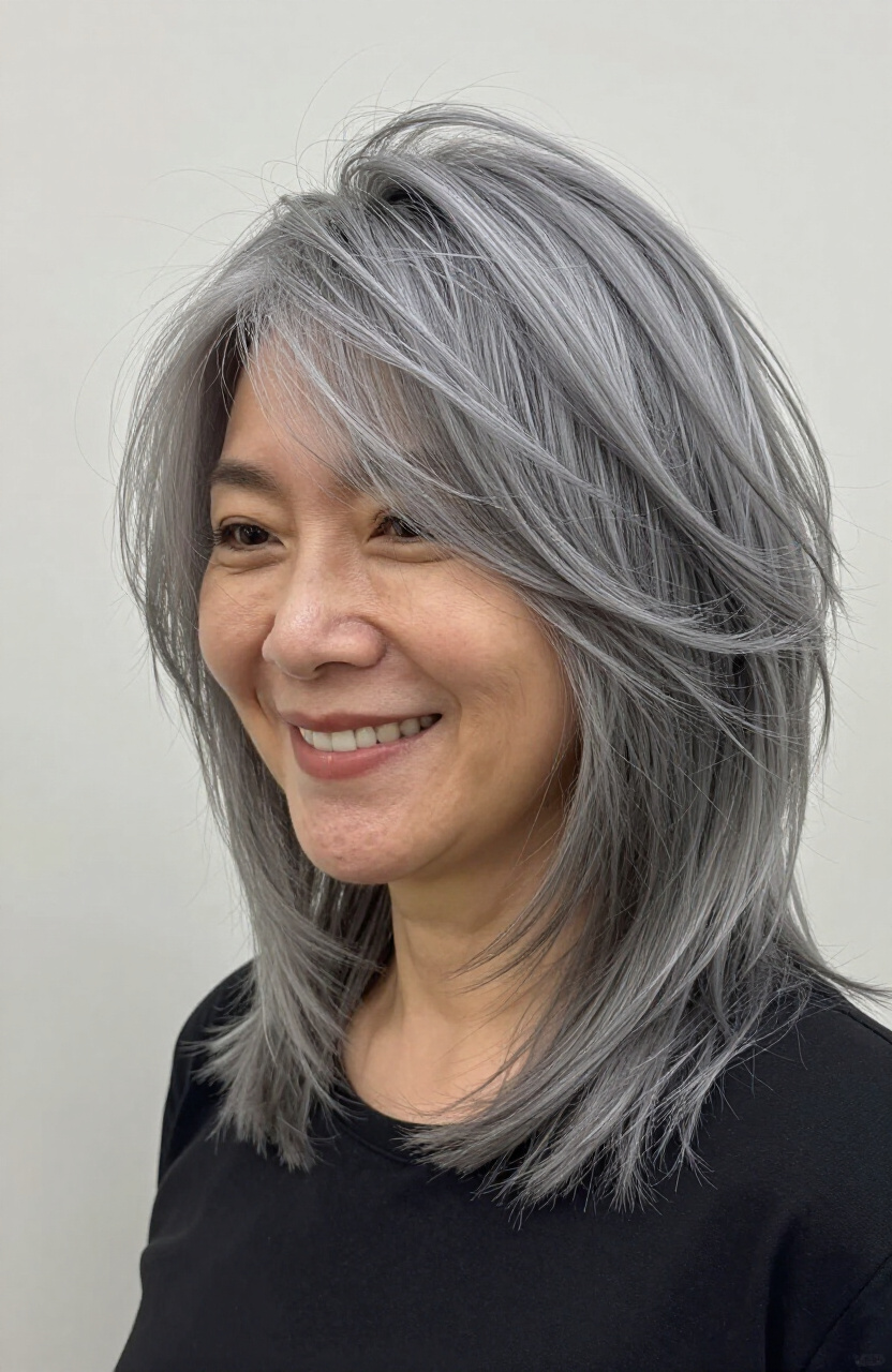 15 Shaggy Layered Hairstyles for Women Over 40 – Trend Is Style