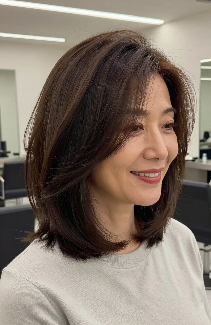 15 Layered Hairstyles for Long Hair Women Over 50 – Trend Is Style