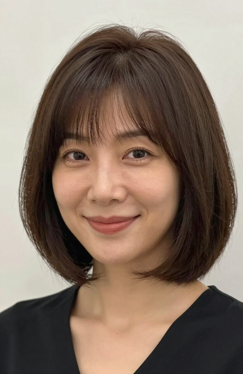 15 Bob Hairstyles with Curtain Bangs for Women Over 40 – Trend Is Style